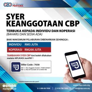 Cara Tambah Saham Co-opbank Pertama, CBP Secara Online (JomPAY) - Notaria